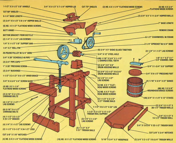 Build a Homemade Apple Cider Press – Mother Earth News